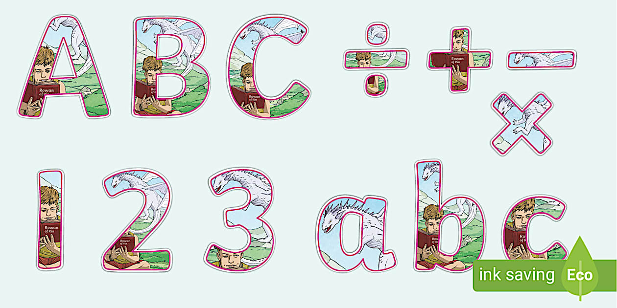 Rowan of Rin Letters and Numbers | Years 5-6 Novel Study