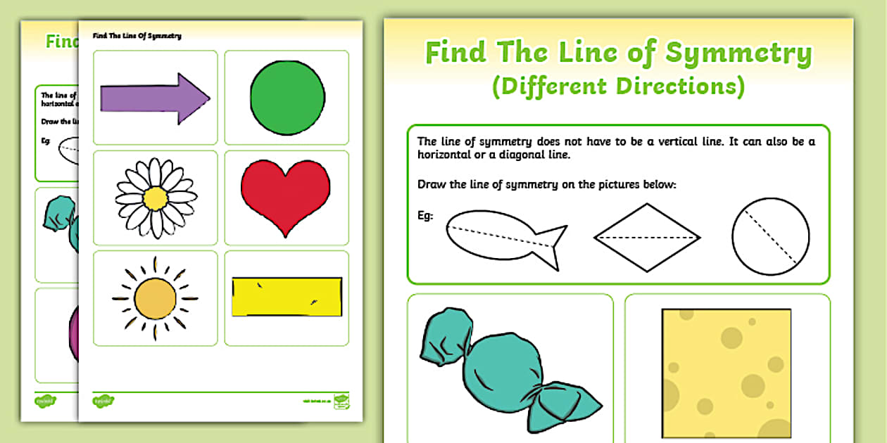 Grade 3 Math: Line of symmetry (all directions) - Twinkl