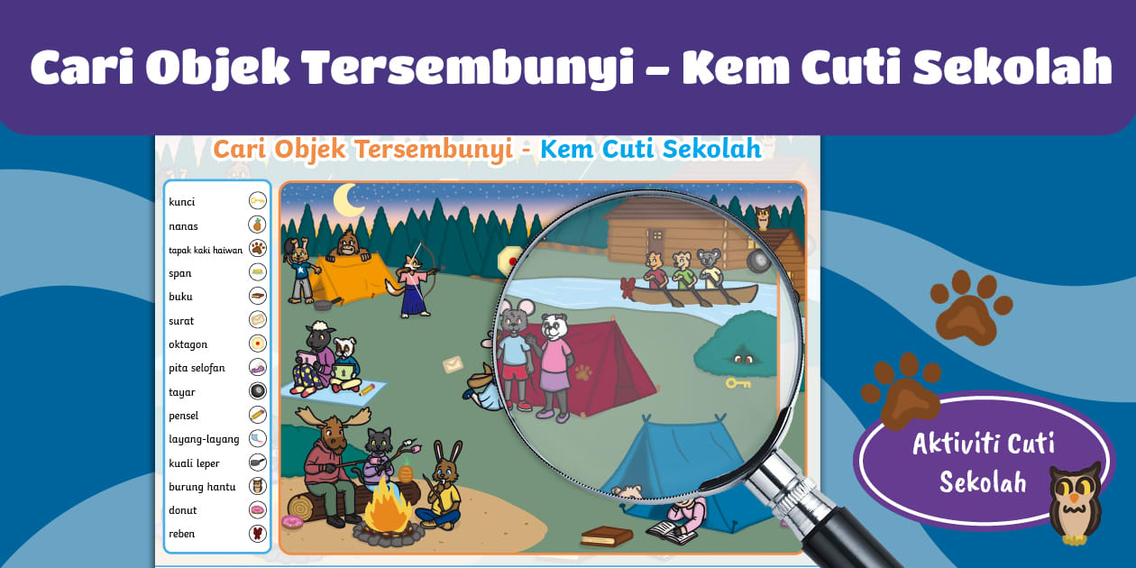 Cari Objek Tersembunyi - Kem Cuti Sekolah