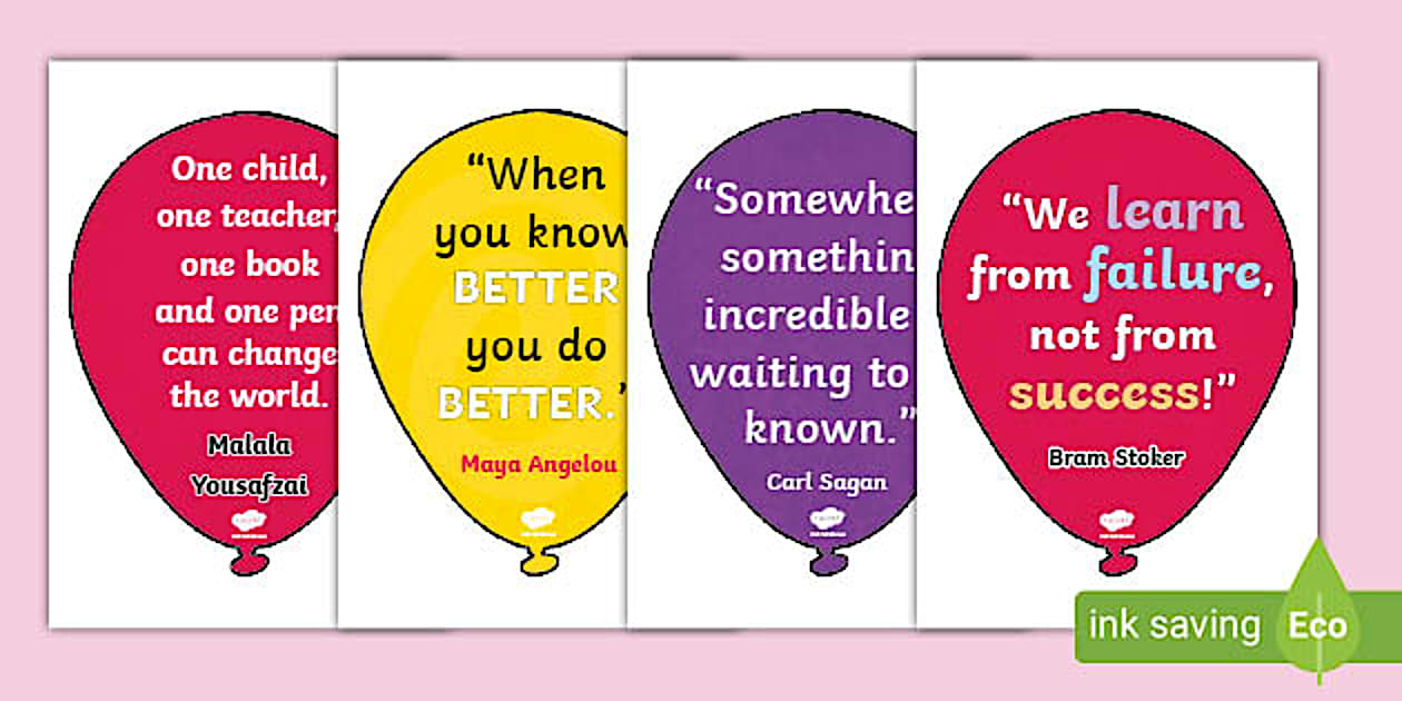 👉 End of School Year Quotes - Inspirational Display Pack