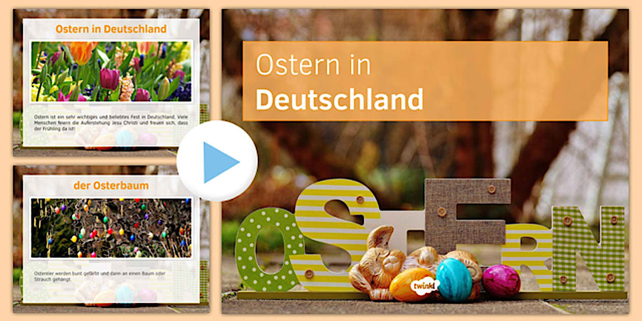 Easter in Germany - German PowerPoint (teacher made)