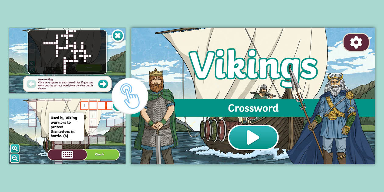Vikings Interactive Crossword (teacher made) - Twinkl