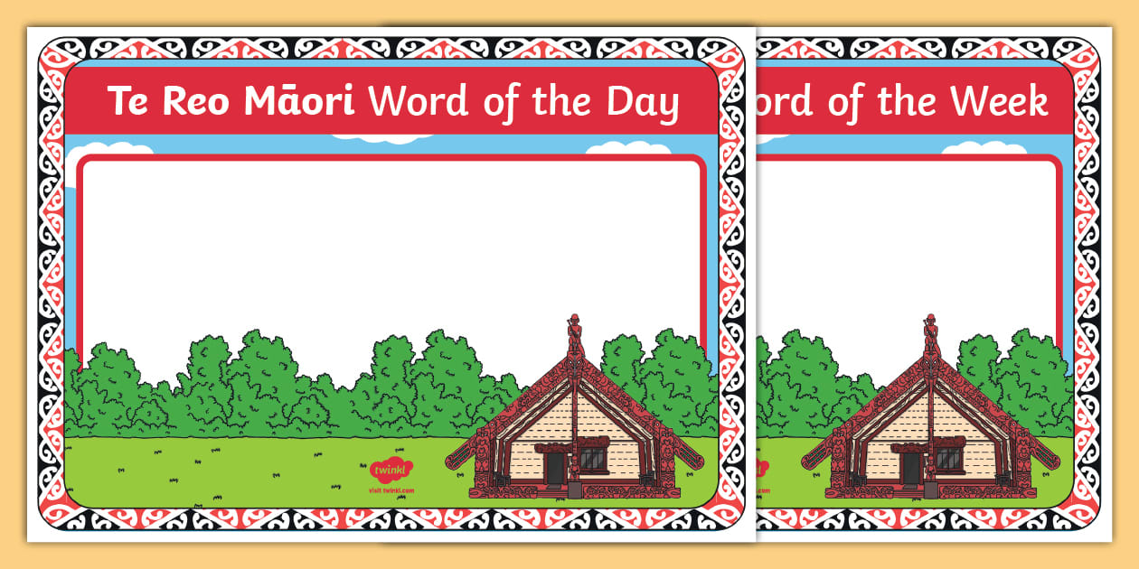 Te Reo Māori Word of the Day/Week Display Posters | NZ