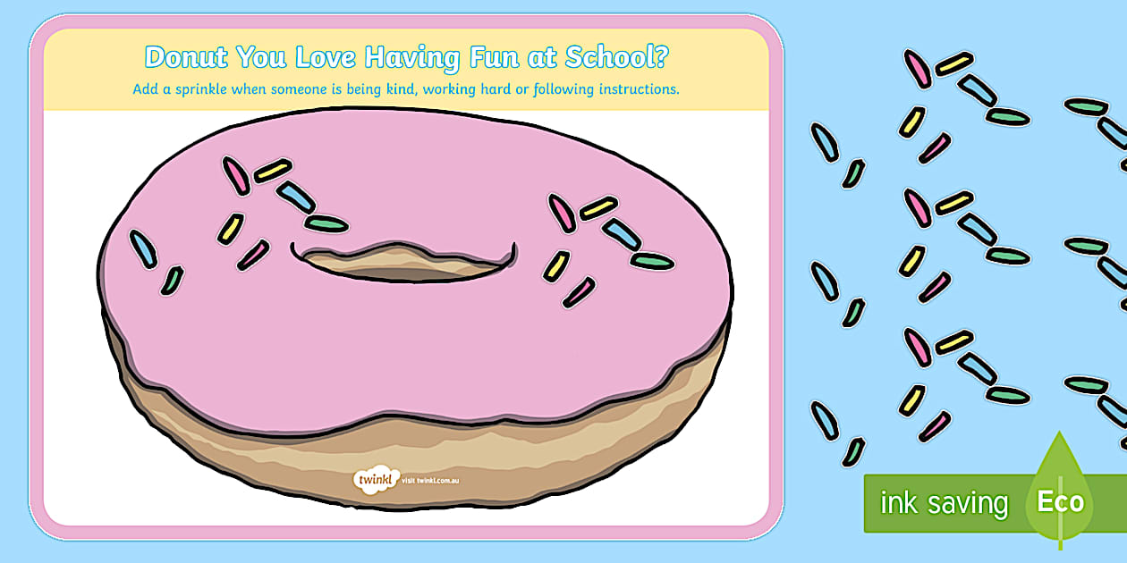 VIC Donut Behaviour Management Poster (Lehrer gemacht)