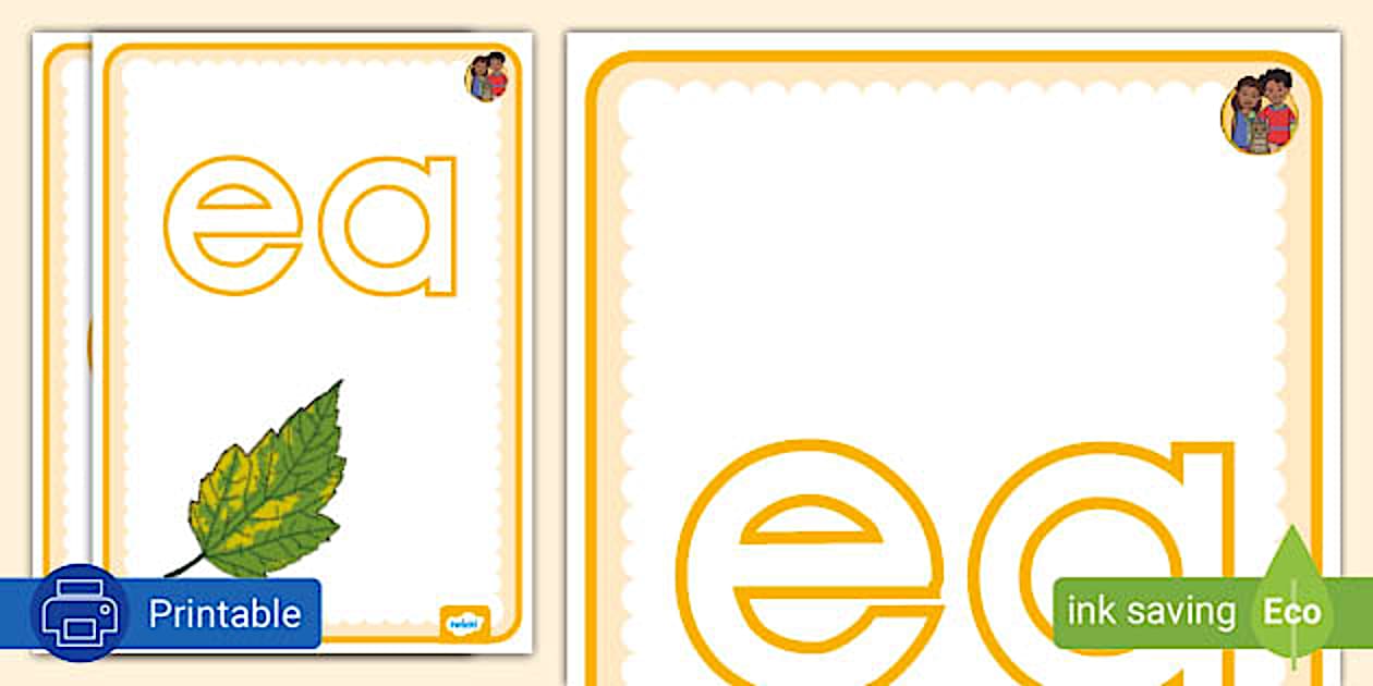 Grade 2 Phonics: ea Sound Posters (teacher made) - Twinkl