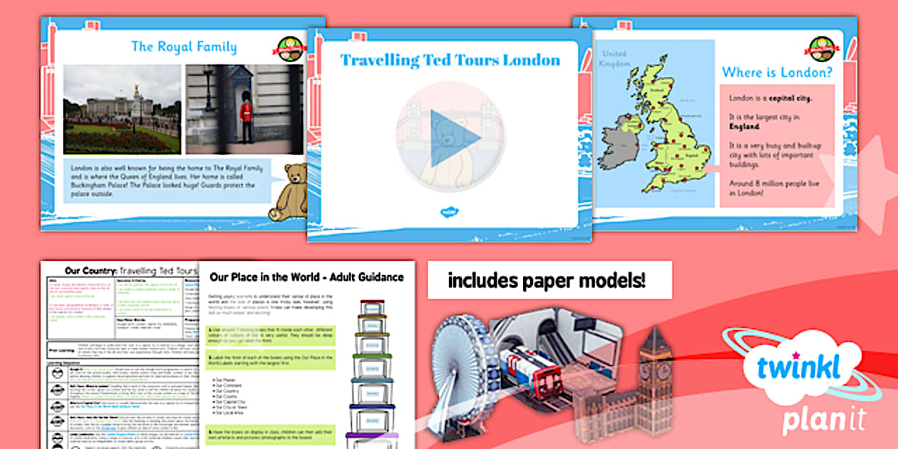 Geography Year 1: Travelling Ted | ESL London Lesson Pack 5