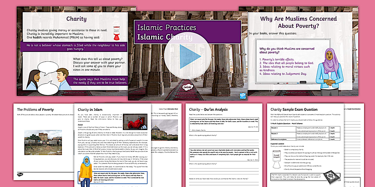 Five Pillars of Islam Lesson 2: Islamic Charity - Twinkl