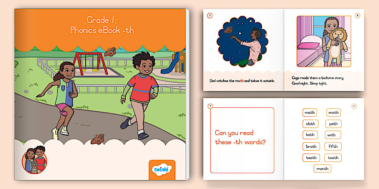 Grade 1 Phonics eBook: -th