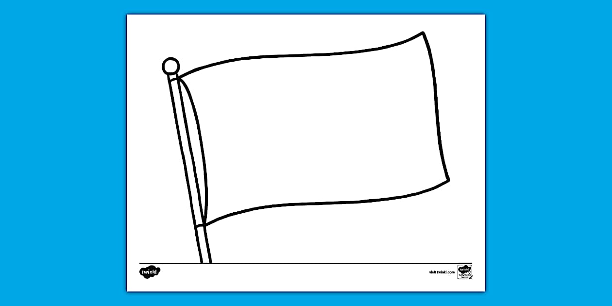 Flag Template Printable | Resource | Twinkl USA - Twinkl