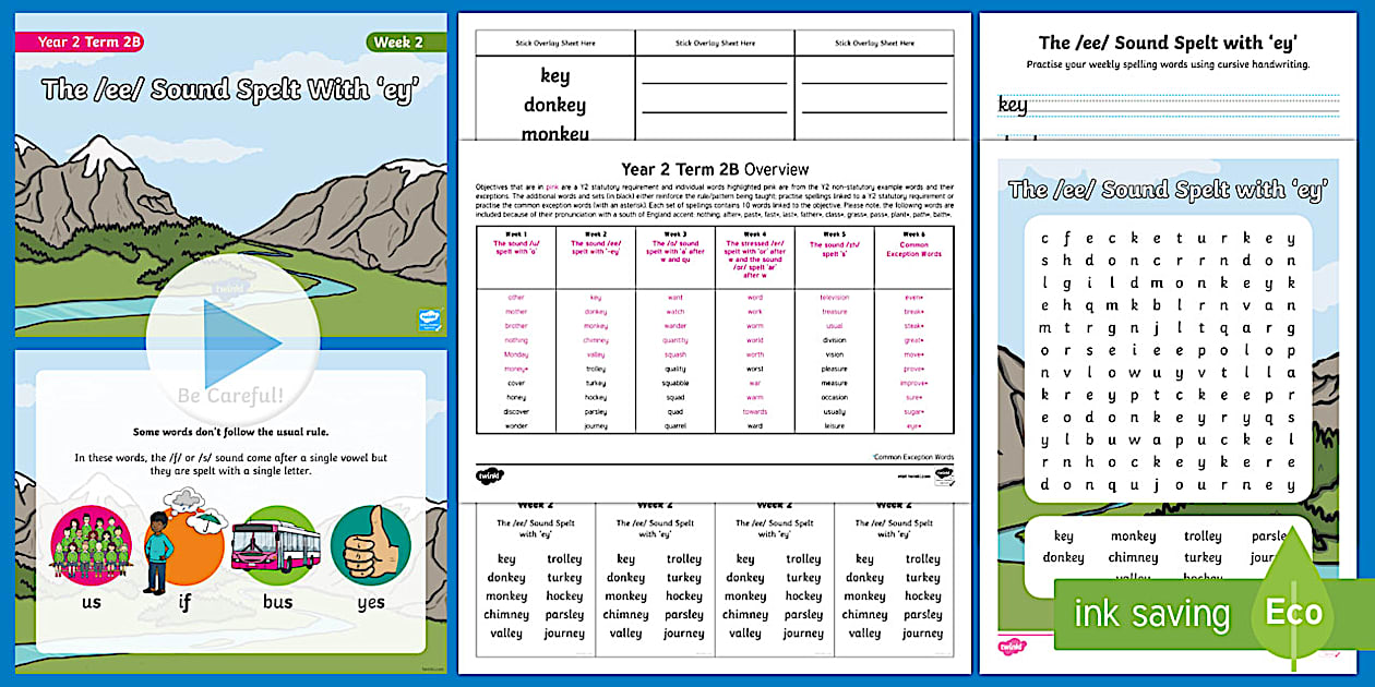 Year 2 Term 2B Week 2 Spelling Pack (teacher made) - Twinkl