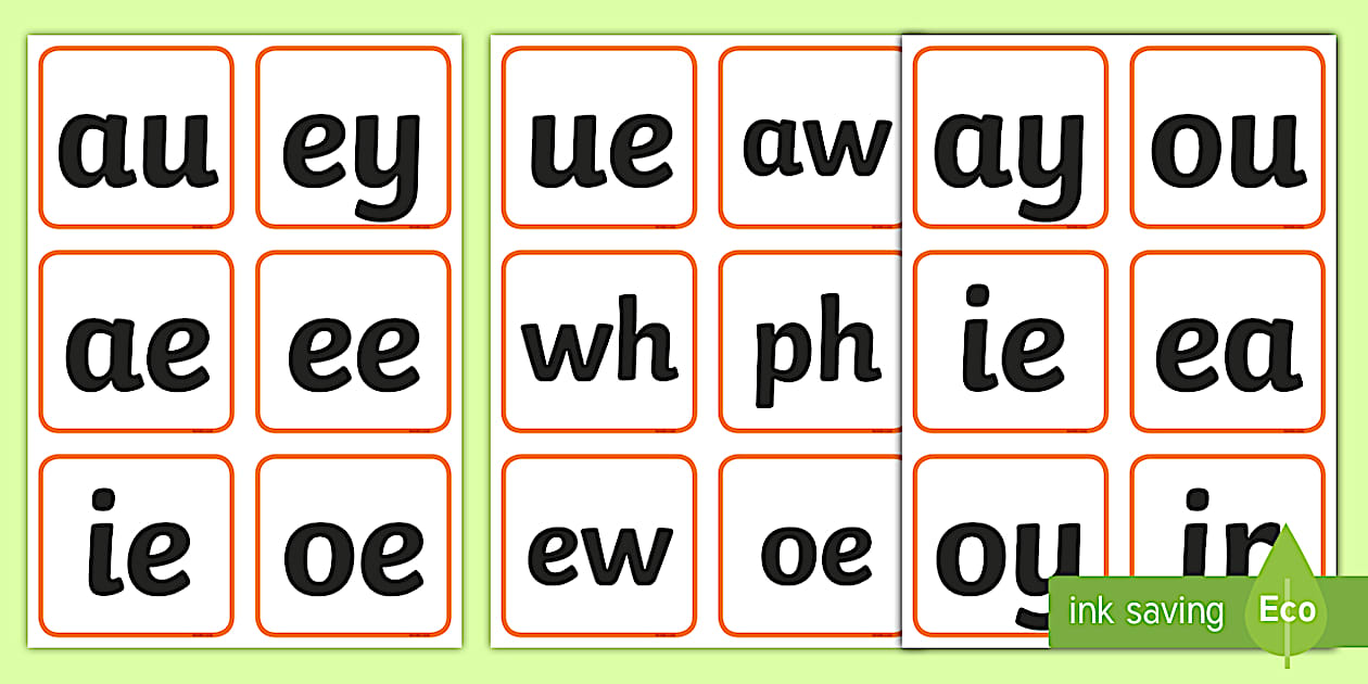 Editable Phase 5 Phonics Flashcards (teacher made) - Twinkl