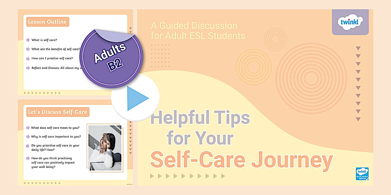 ESL PPT: Tips for Your Self-Care Journey [Adults, B2]
