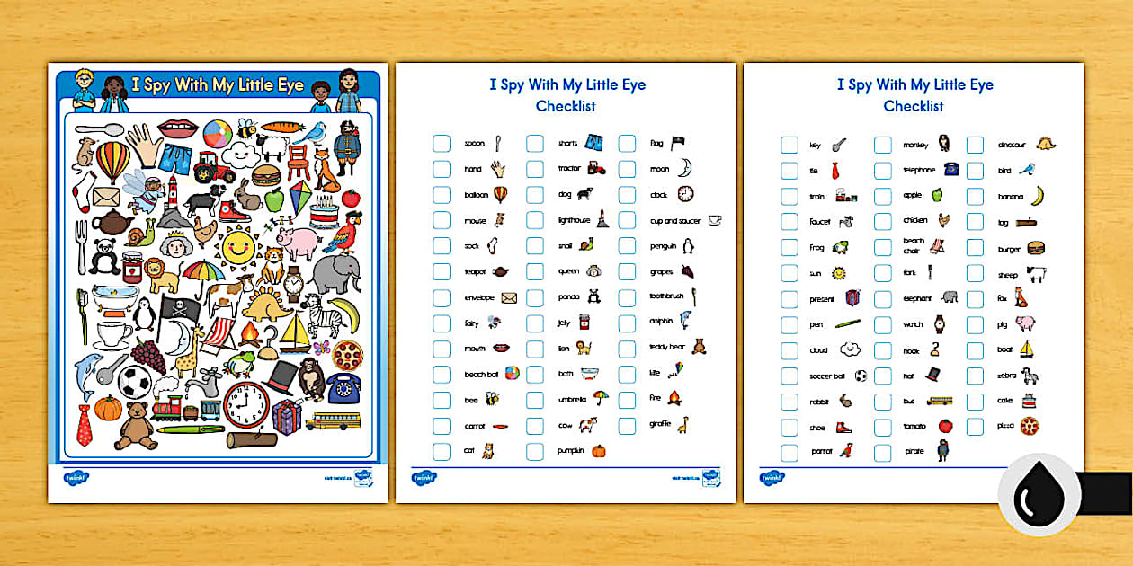 I Spy With My Little Eye Activity - Twinkl