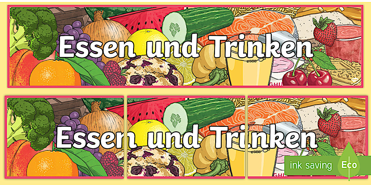 Cursive Food and Drink Topic Banner (teacher made) - Twinkl
