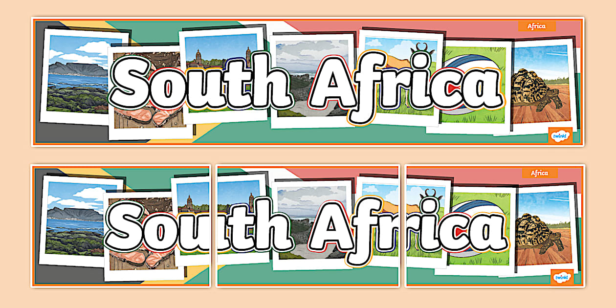 KS2 South Africa Display Banner - Twinkl