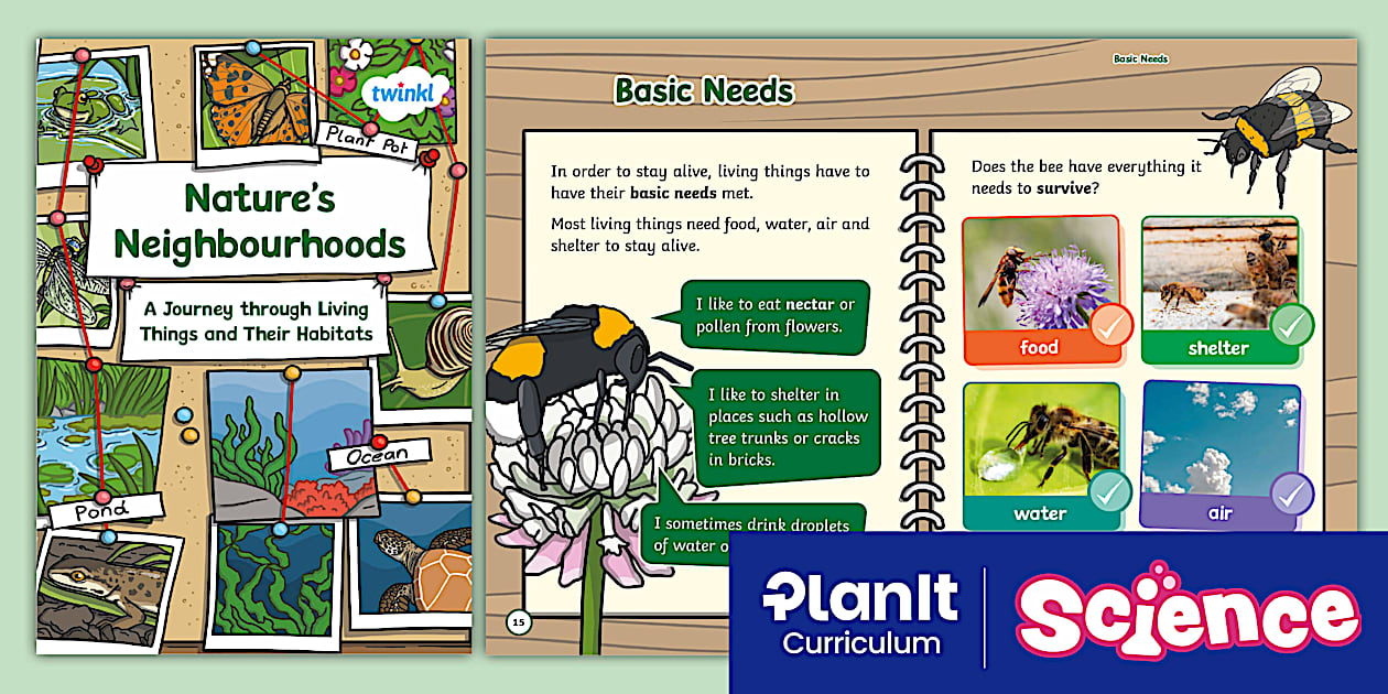 Science eBook Y2 Living Things & Their Habitats - Twinkl