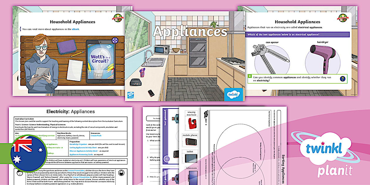 Year 6 Science Electricity Lesson 1 Appliances - Twinkl