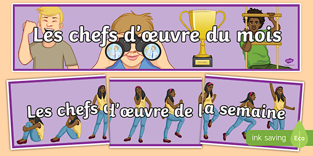 Celebrating Success in French Display Banner - Twinkl