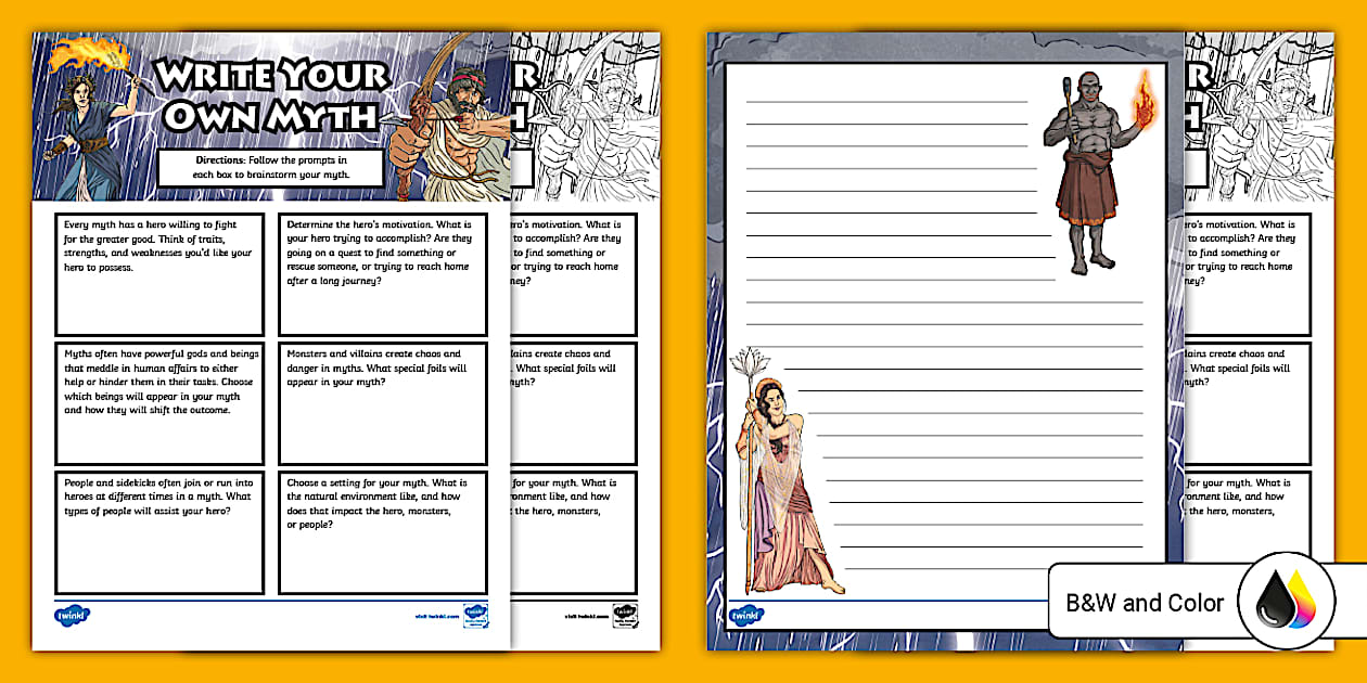 Write Your Own Myth | Teaching Resource | Twinkl USA