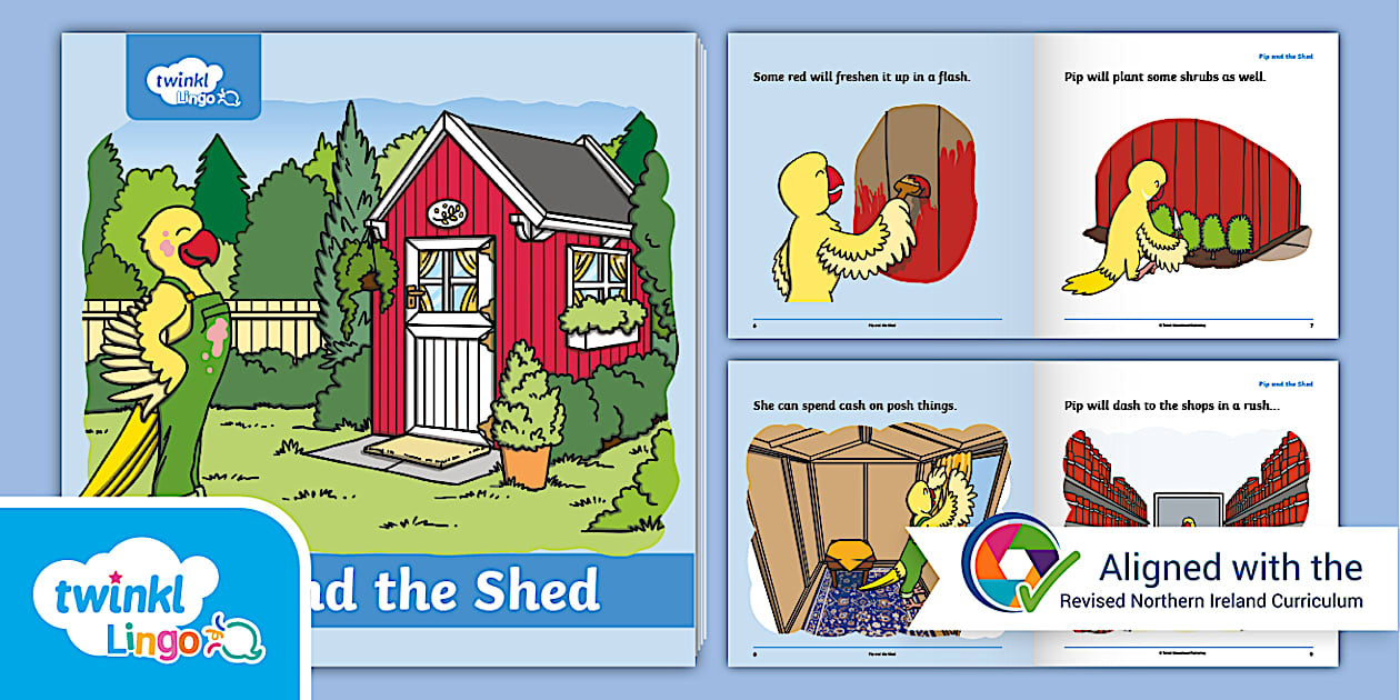 Pip and the Shed Story (teacher made) - Twinkl