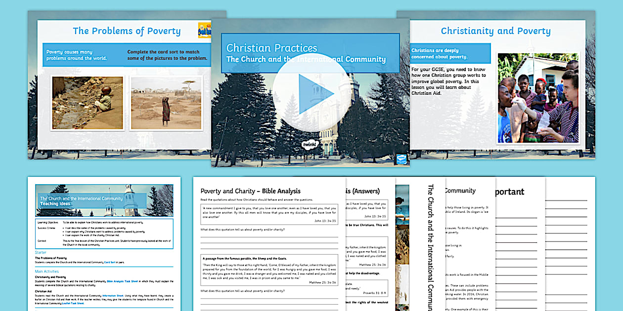 The Church and the international community Lesson Pack