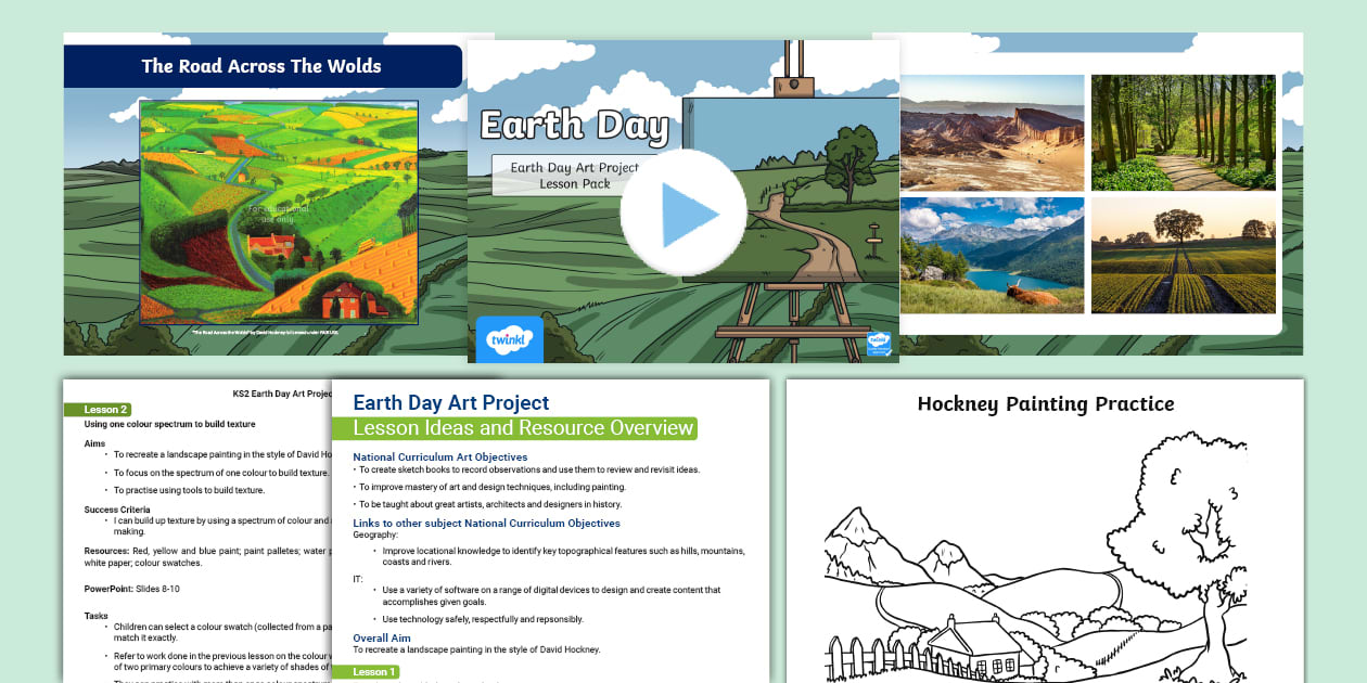 Earth Day Artists Art - Earth Day Lesson Pack (teacher made)