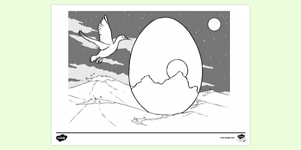 Finnish Creation Story 5 Colouring Sheet (teacher made)
