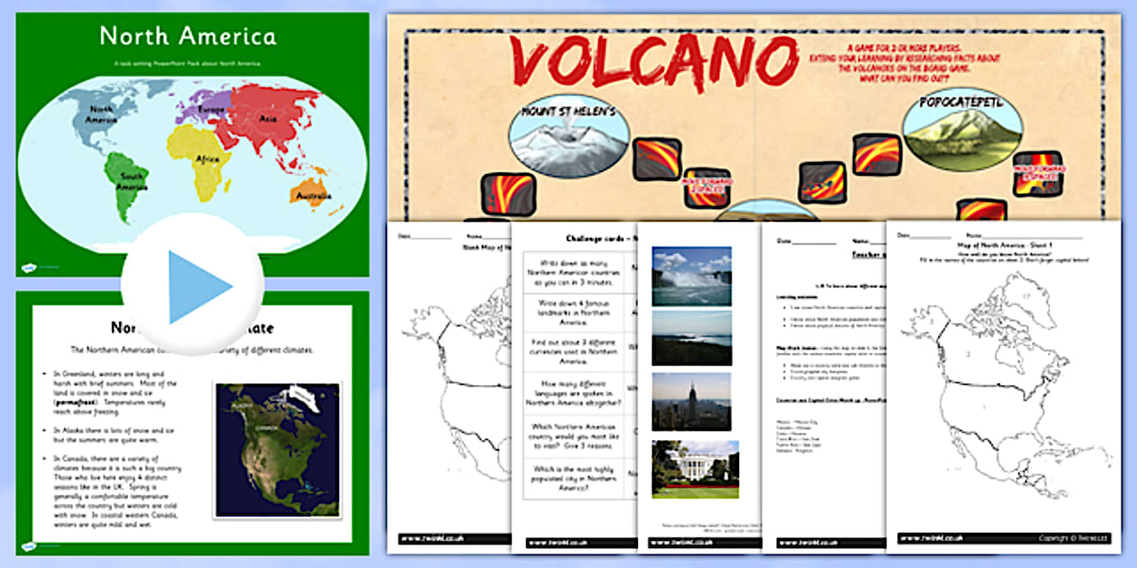 Introduction North America Lesson Teaching Pack - resource pack