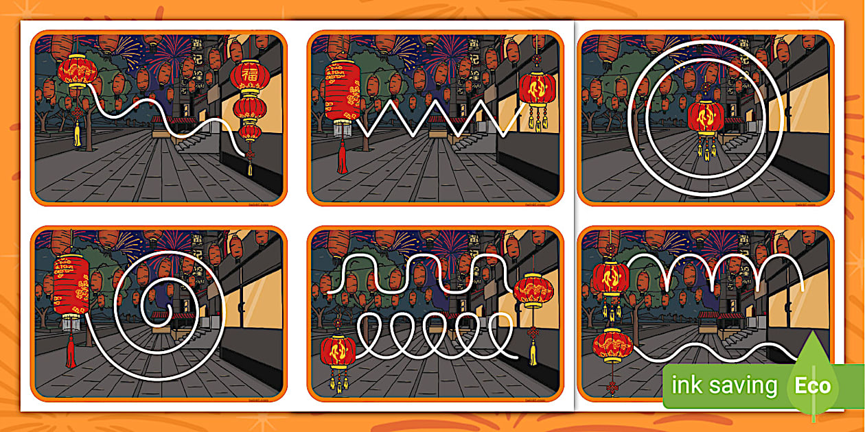 Lantern Mark-Making Pattern Cards | Twinkl - Twinkl