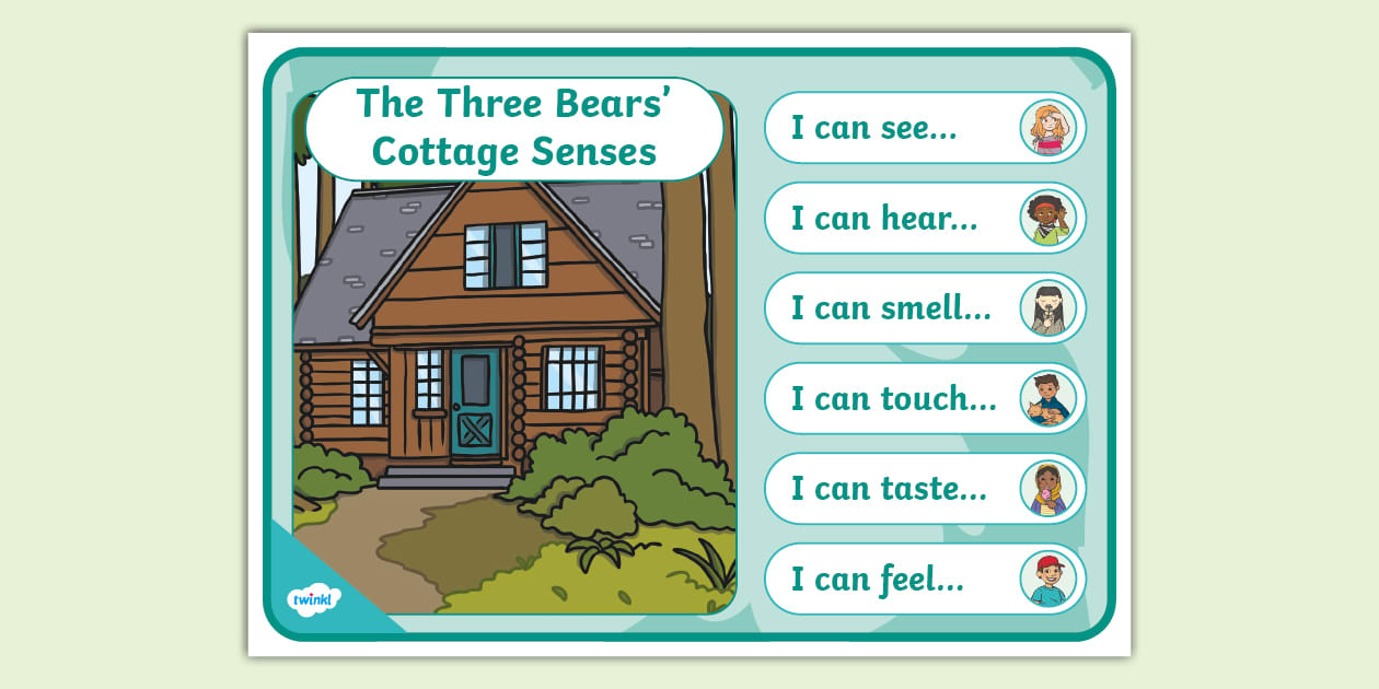 * NEW * The Three Bears' Cottage Senses Display Poster
