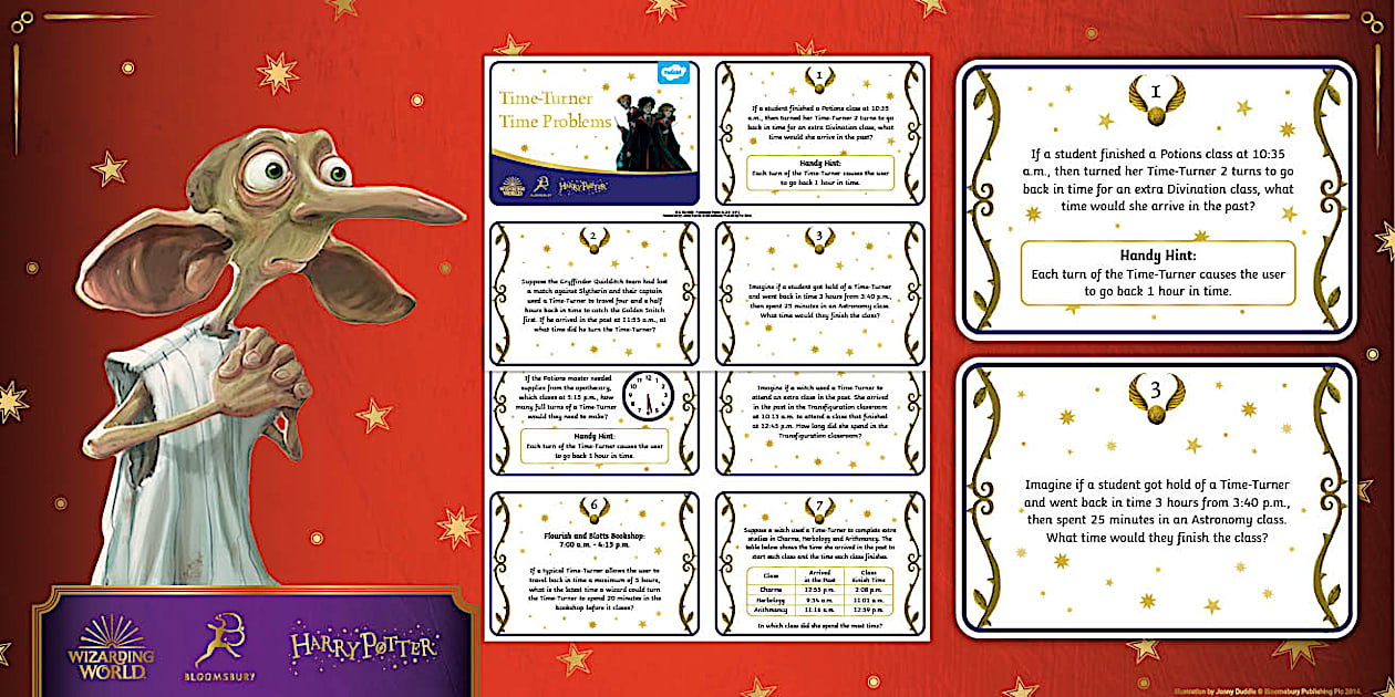 FREE! - 👉 Hermione’s Time Turner Maths Problems | Bloomsbury | Twinkl