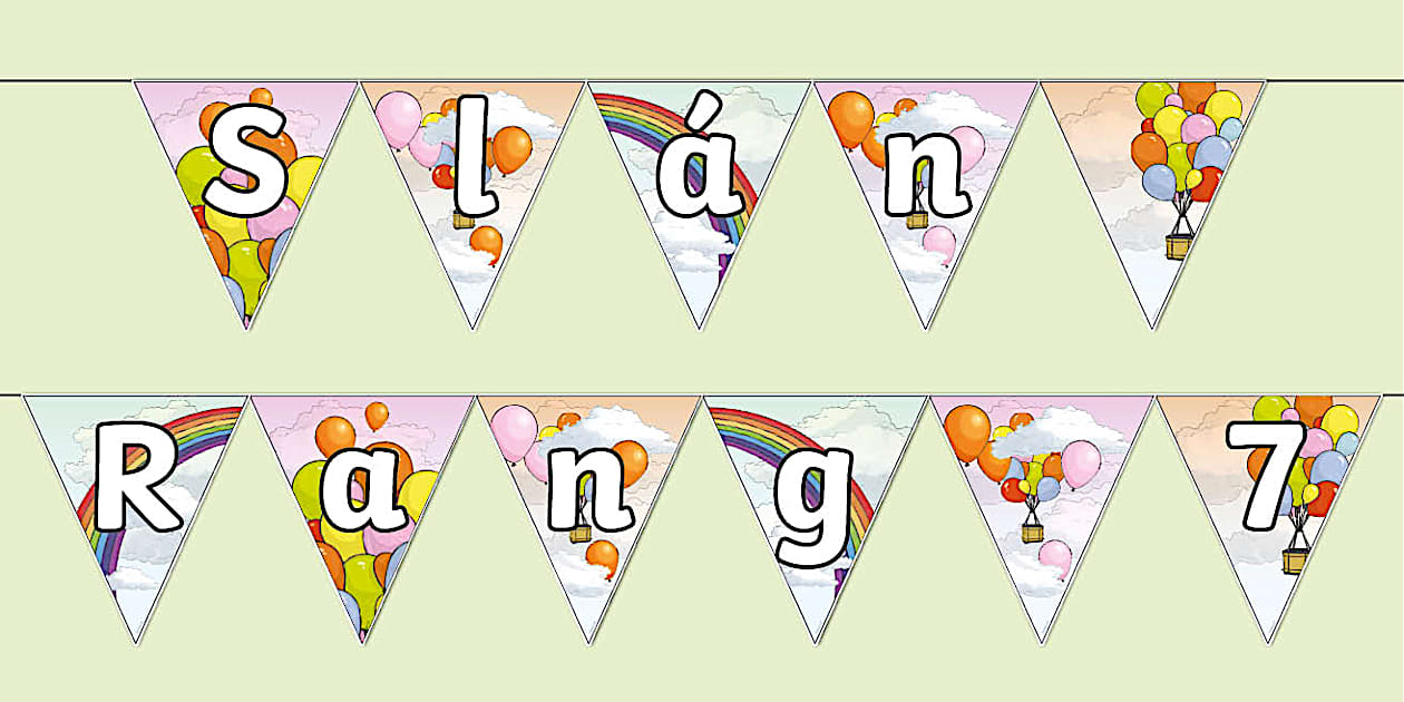 Slán Rang 7 Bunting (teacher made) - Twinkl