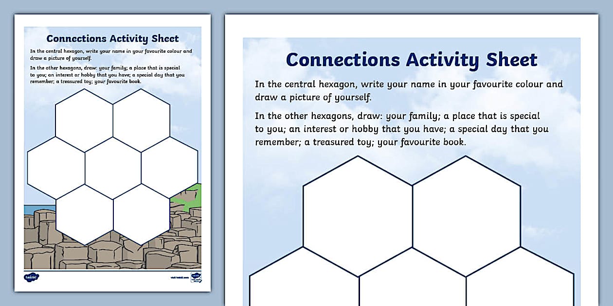 Connections Activity Sheet (teacher made) - Twinkl