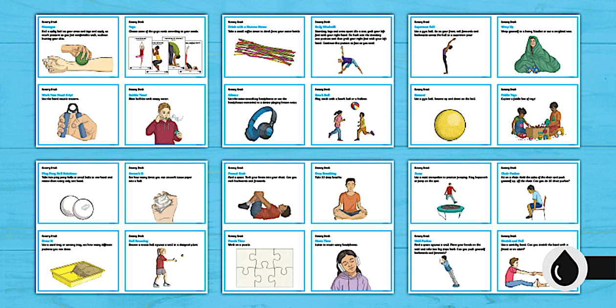 Sensory Break Cards Intermediate (Teacher-Made) - Twinkl