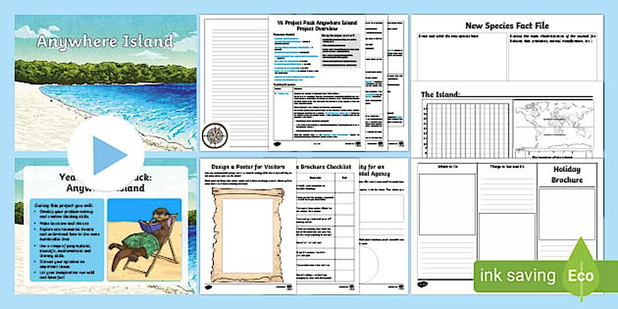 Editable Year 6 Project Pack: Anywhere Island Resource Pack