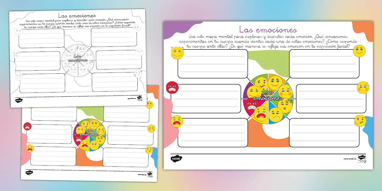 Mapa mental de las emociones - Twinkl España (teacher made)