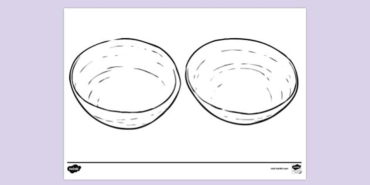 Empty Bowls | Colouring Sheets (teacher made) - Twinkl