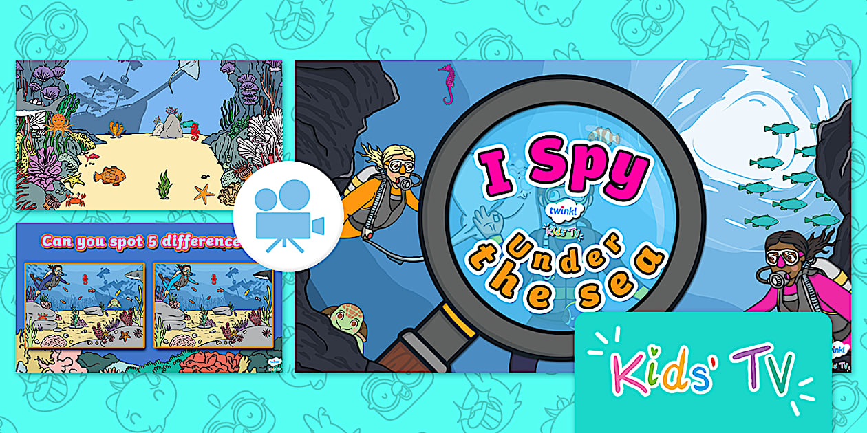 I Spy Under the Sea | Interactive Video for Kids - Twinkl