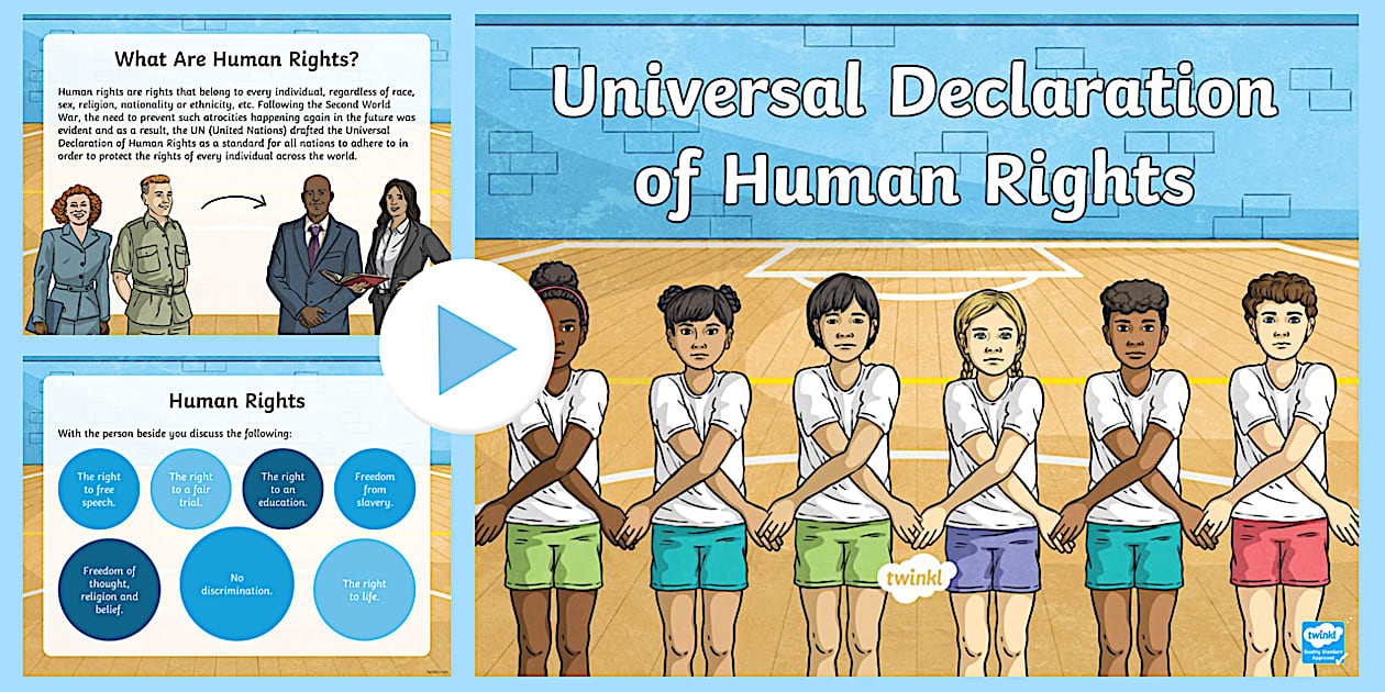 Human Rights Day Informative PowerPoint - Twinkl
