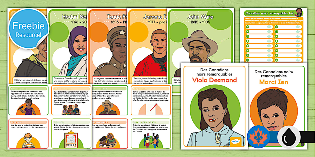 Black History Month in Canada Primary Activity Pack French