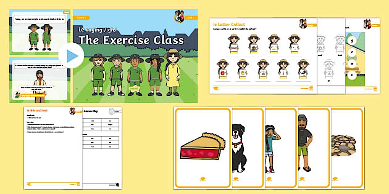 NZ Phonics: Level 5: Week 3: 'ie' saying /igh/ Lesson Three