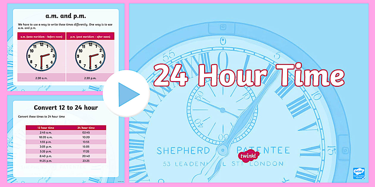 24 Hour Time Conversion PowerPoint (teacher made) - Twinkl