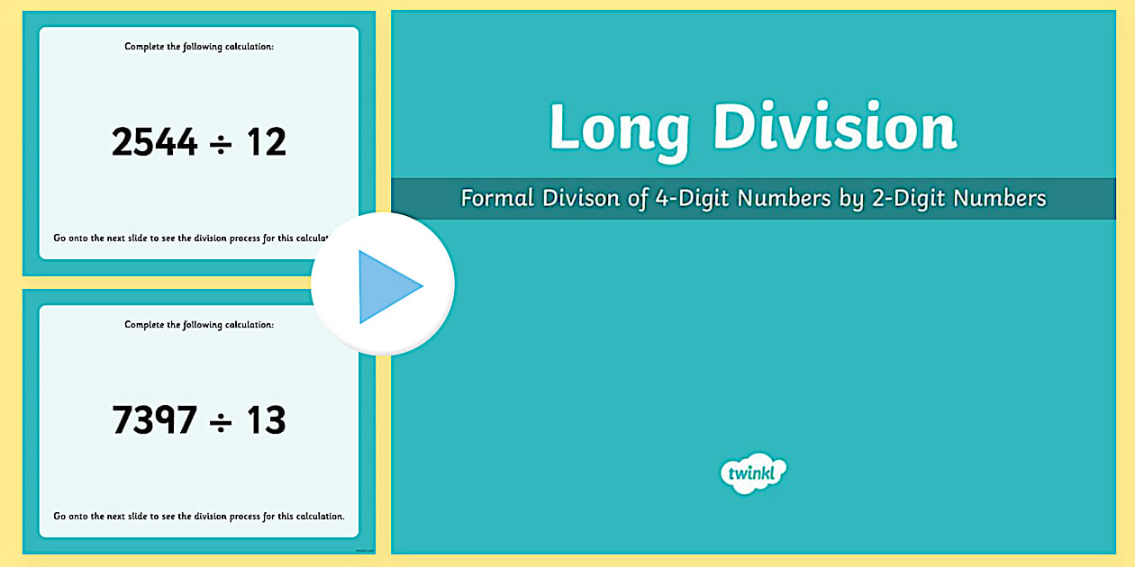 Long Division PowerPoint Presentation - Primary Resources