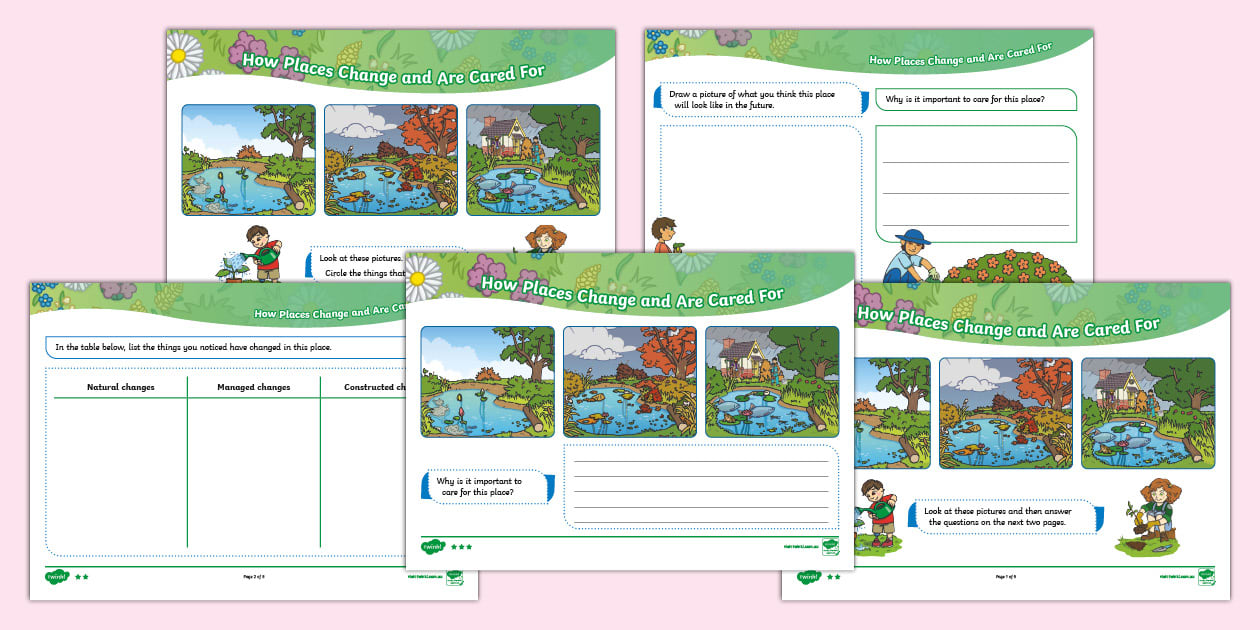 How Places Change and Are Cared For Assessment Task - Twinkl