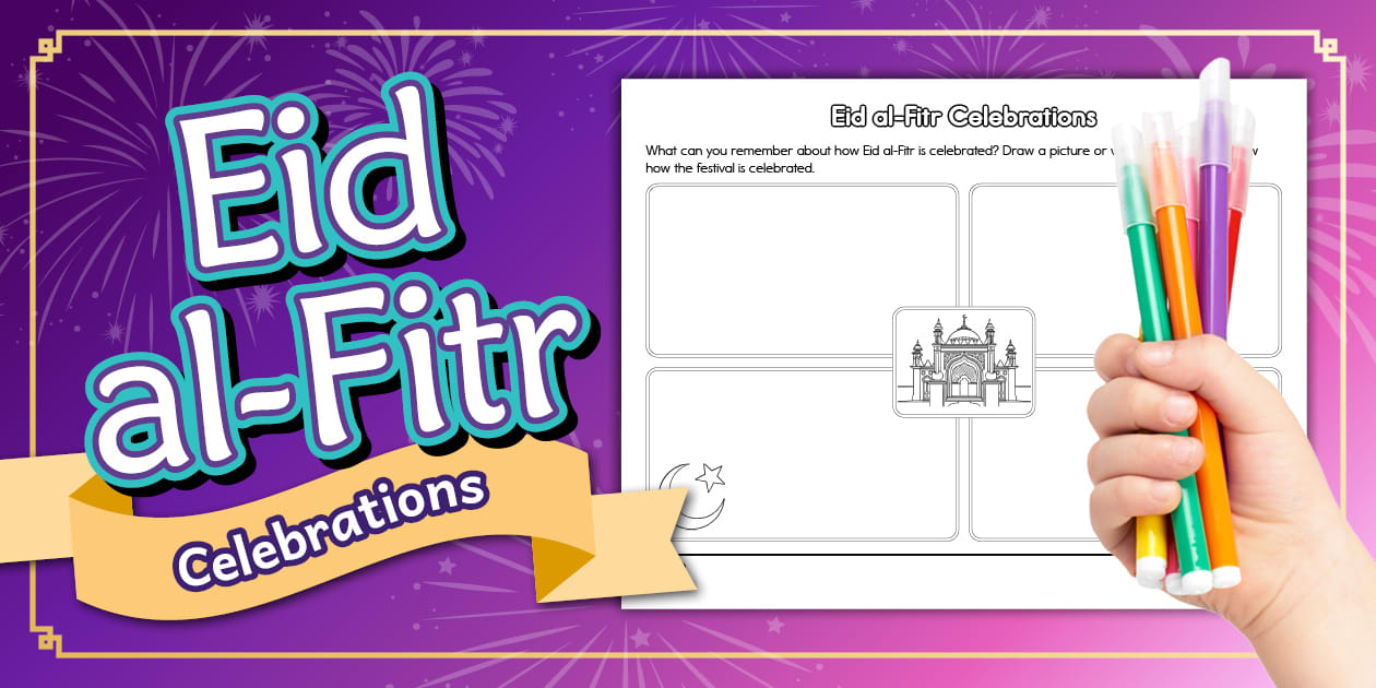 Eid Al-Fitr Activity Sheet for Grade 1-2