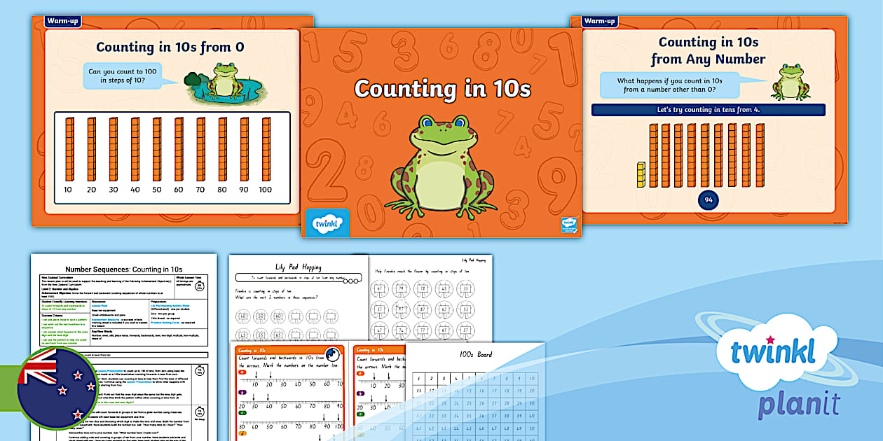 Level 2 Number Sequences: Count Forwards and Backwards by 1's, 10's and 100's