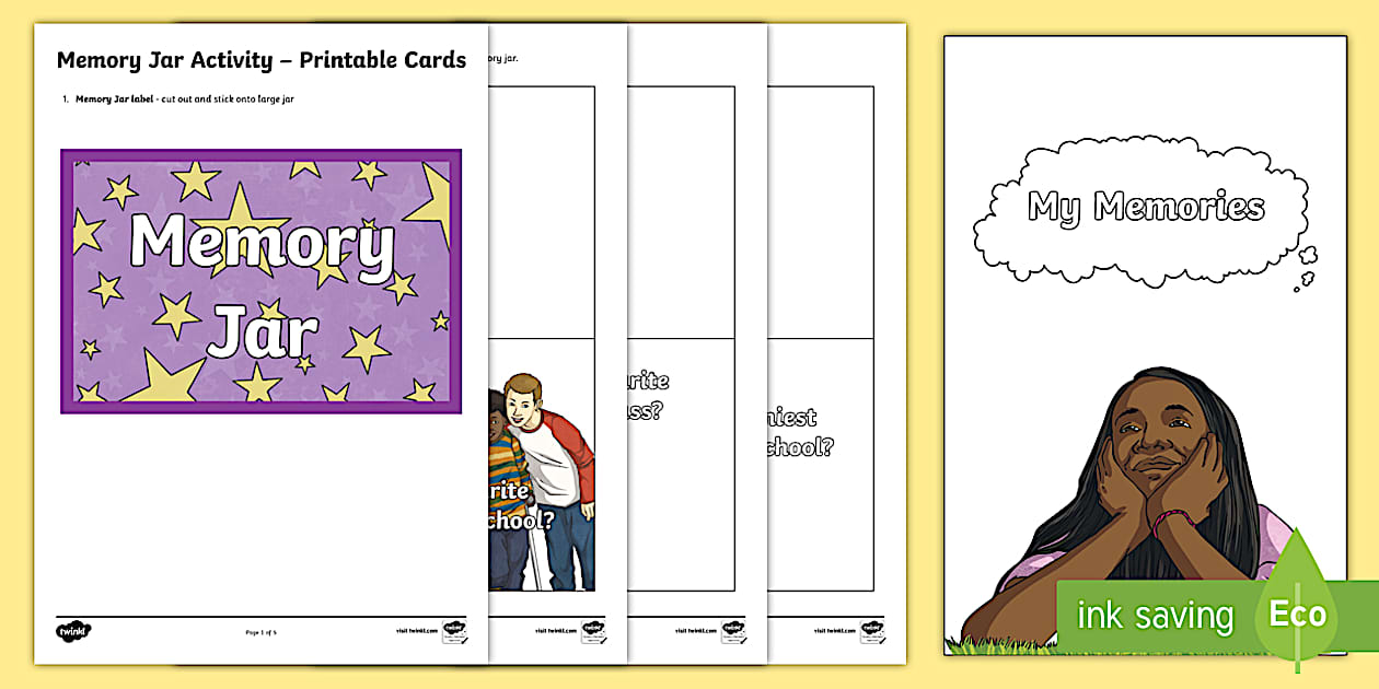 Memory Jar Activity Print-Out (teacher made) - Twinkl