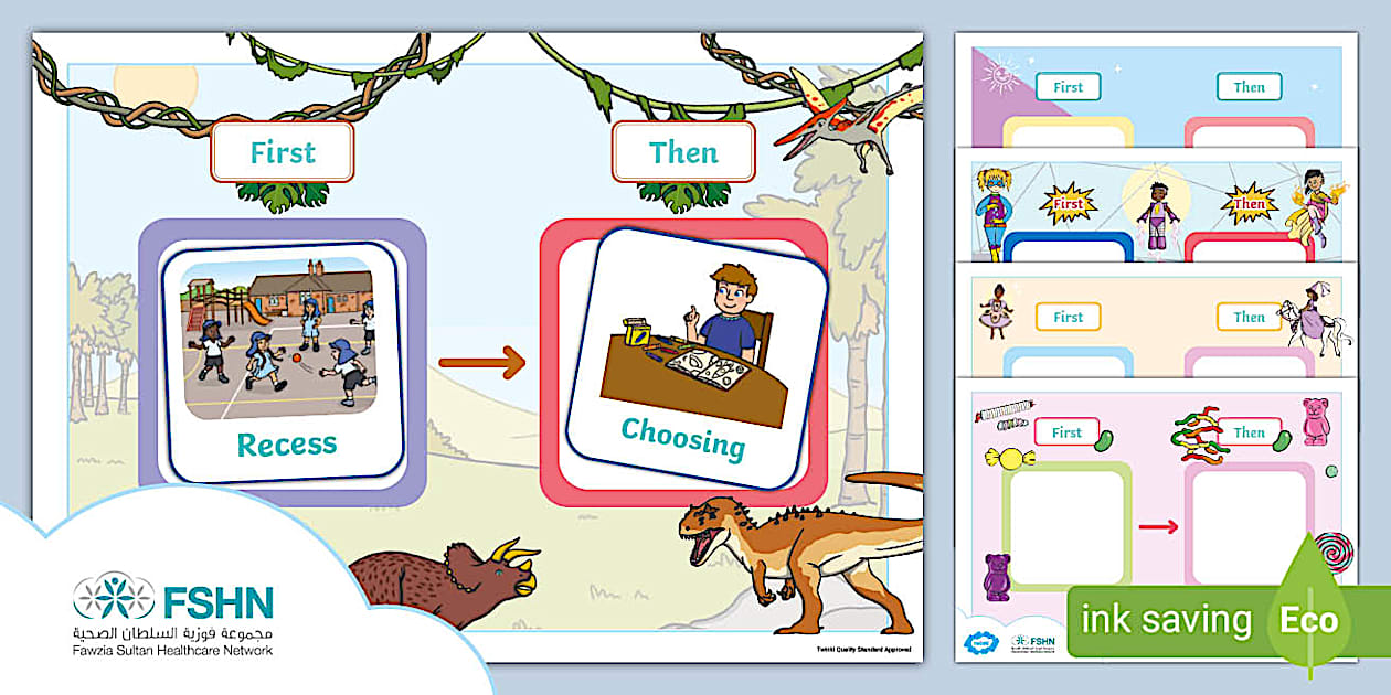 FREE! - First and Then Board (ABA) for SEND Support | Twinkl & FSHN