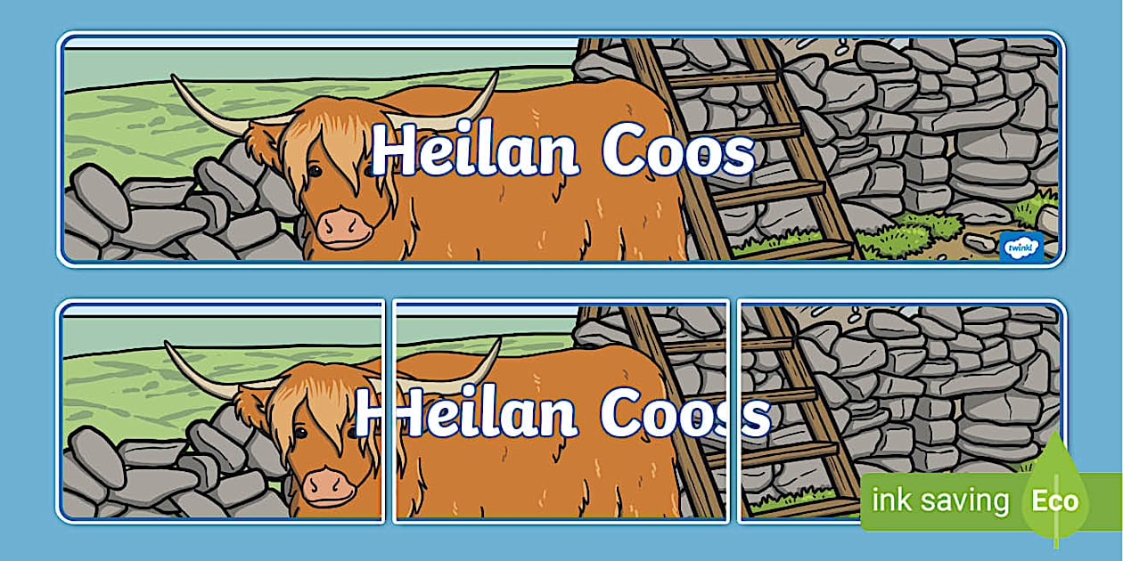 Heilan Coo Classroom Display Banner (Teacher-Made) - Twinkl