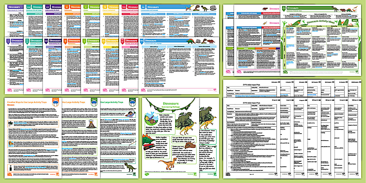 EYFS Ages 0-5 Dinosaurs Bumper Planning Pack | Twinkl